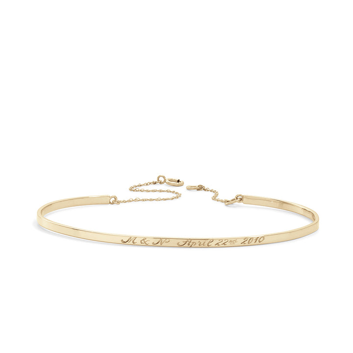 bangle with chain | handmade in brooklyn | blanca monrós gómez
